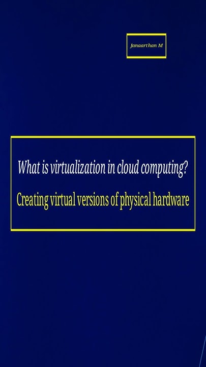 Virtualization in Cloud Computing Explained - YouTube