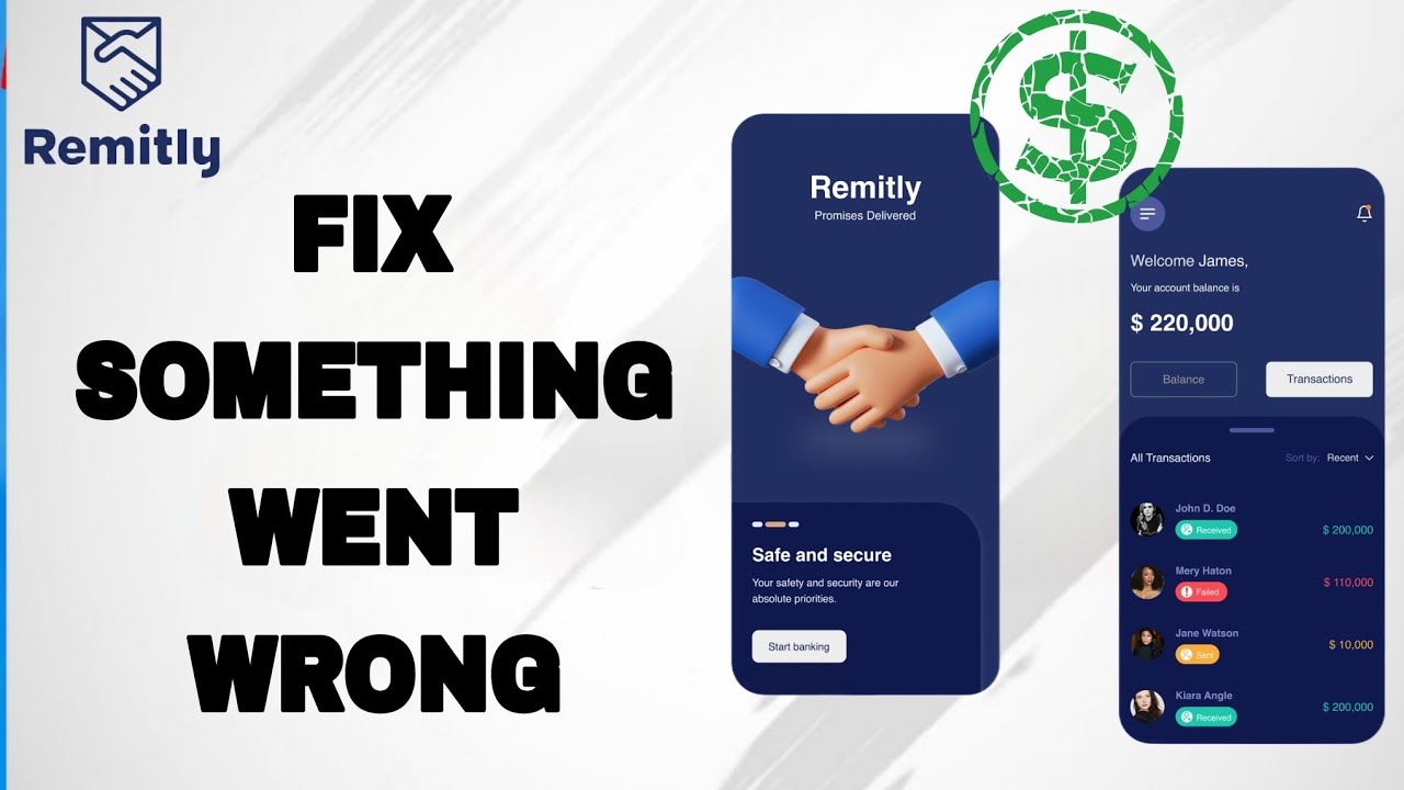 How To Fix And Solve Remitly App Something Went Wrong | Final Solution ...