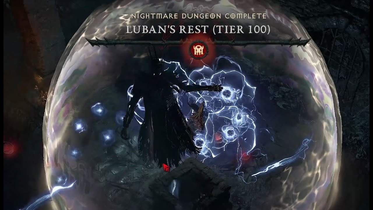Nightmare T100 Luban's Rest - Sorcerer Ball Lightning [Diablo 4 Season ...