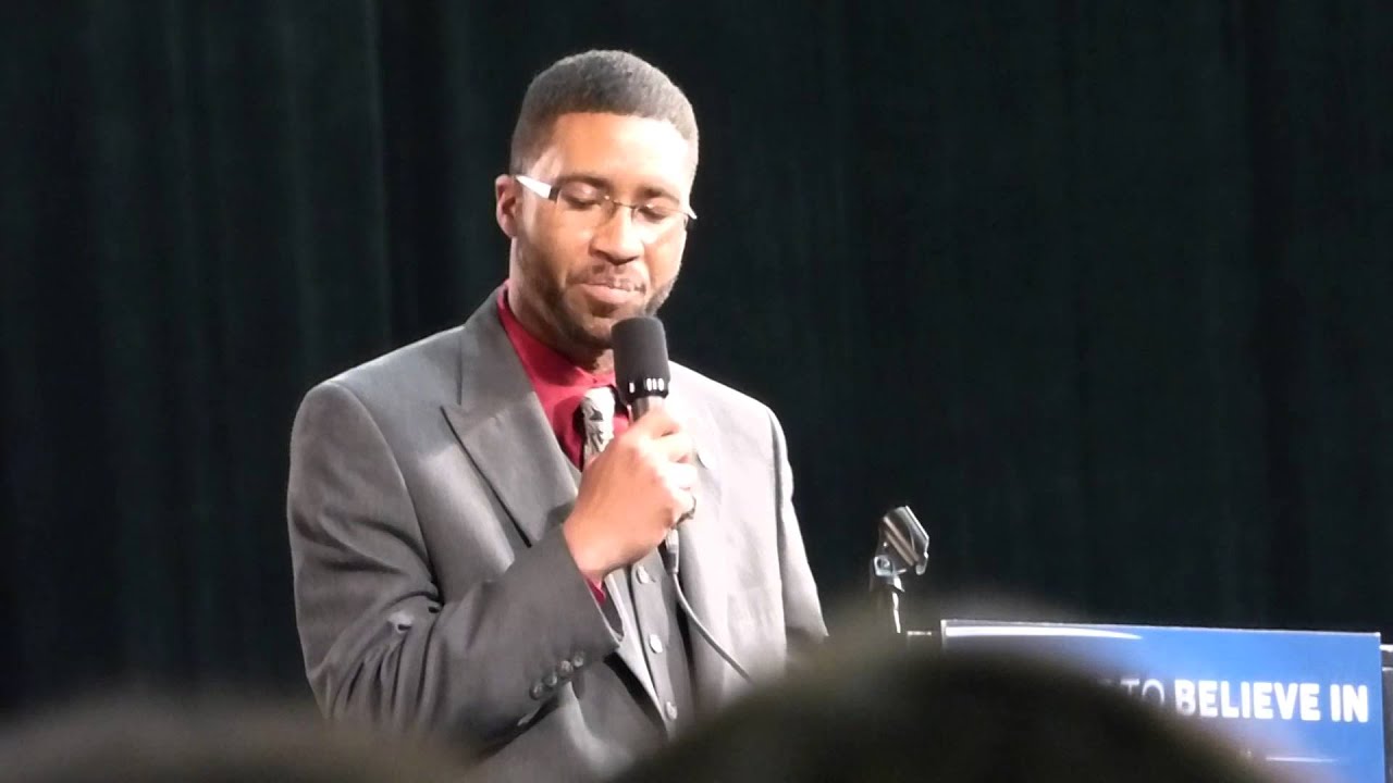 Introducing Senator Bernie Sanders ....Rep. Brandon Ellington - YouTube