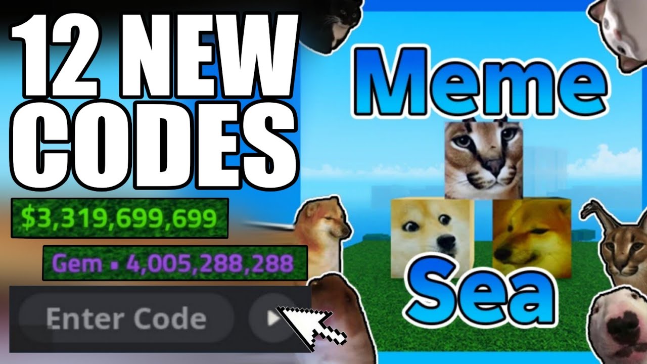 NEW MEME SEA CODES _2024 CODES MEME SEA ROBLOX 2024 MEME SEA AUGUST ...