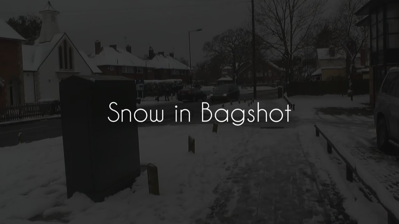 Snow in Bagshot - YouTube