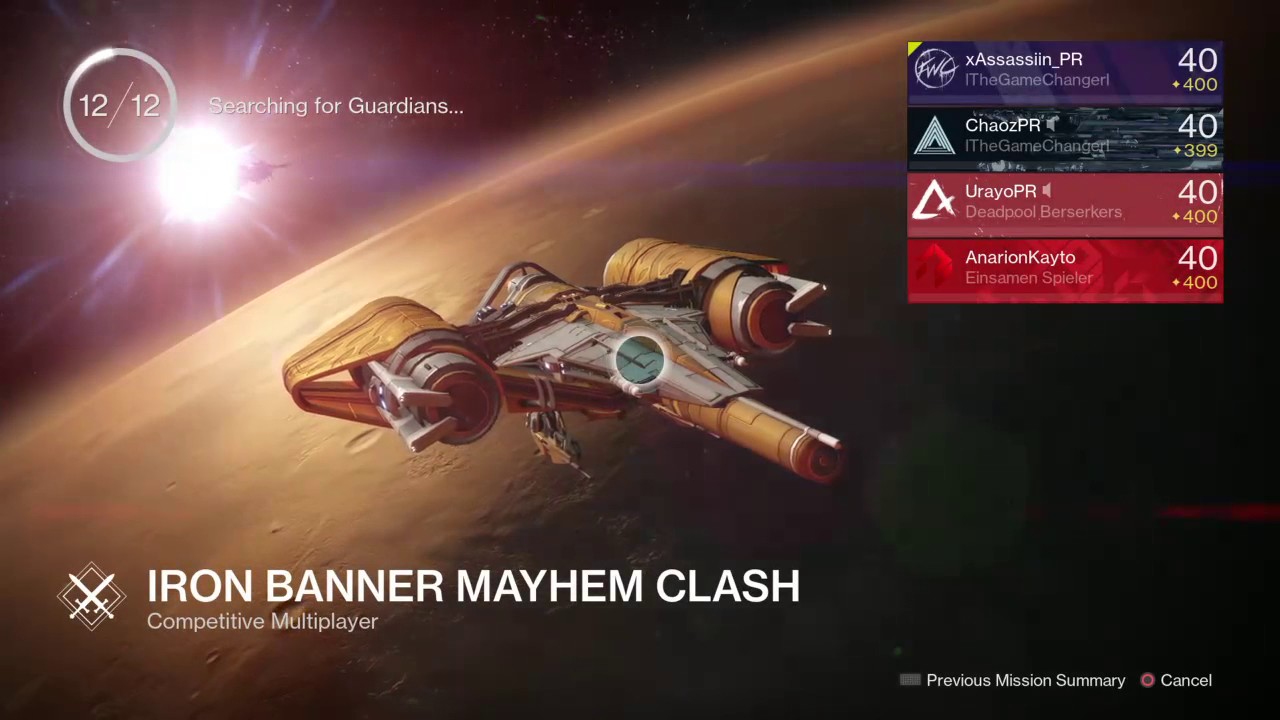 Destiny - Iron Banner Crucible (Scrub Mode On! xD) Day 2 - YouTube