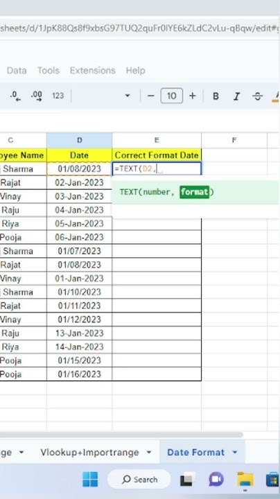 #shorts #excel | Date format | Text formula | Correct date format | Text Function | Excel | Date ...