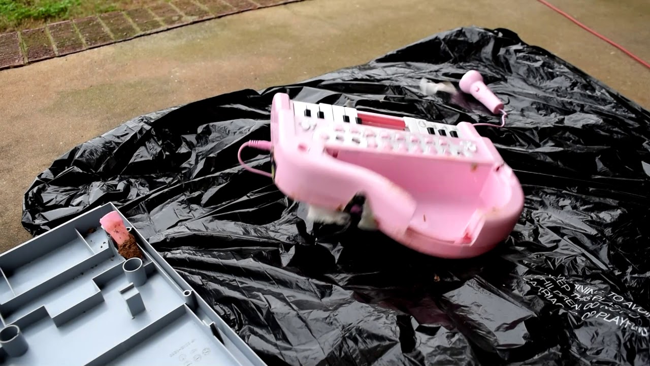Pink Piano Destruction - YouTube