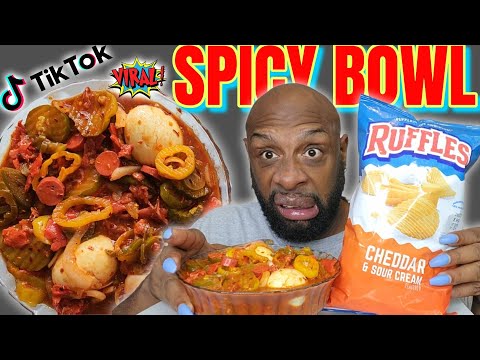VIRAL TIKTOK SPICY BOWL | MUKBANG | EATING SHOW