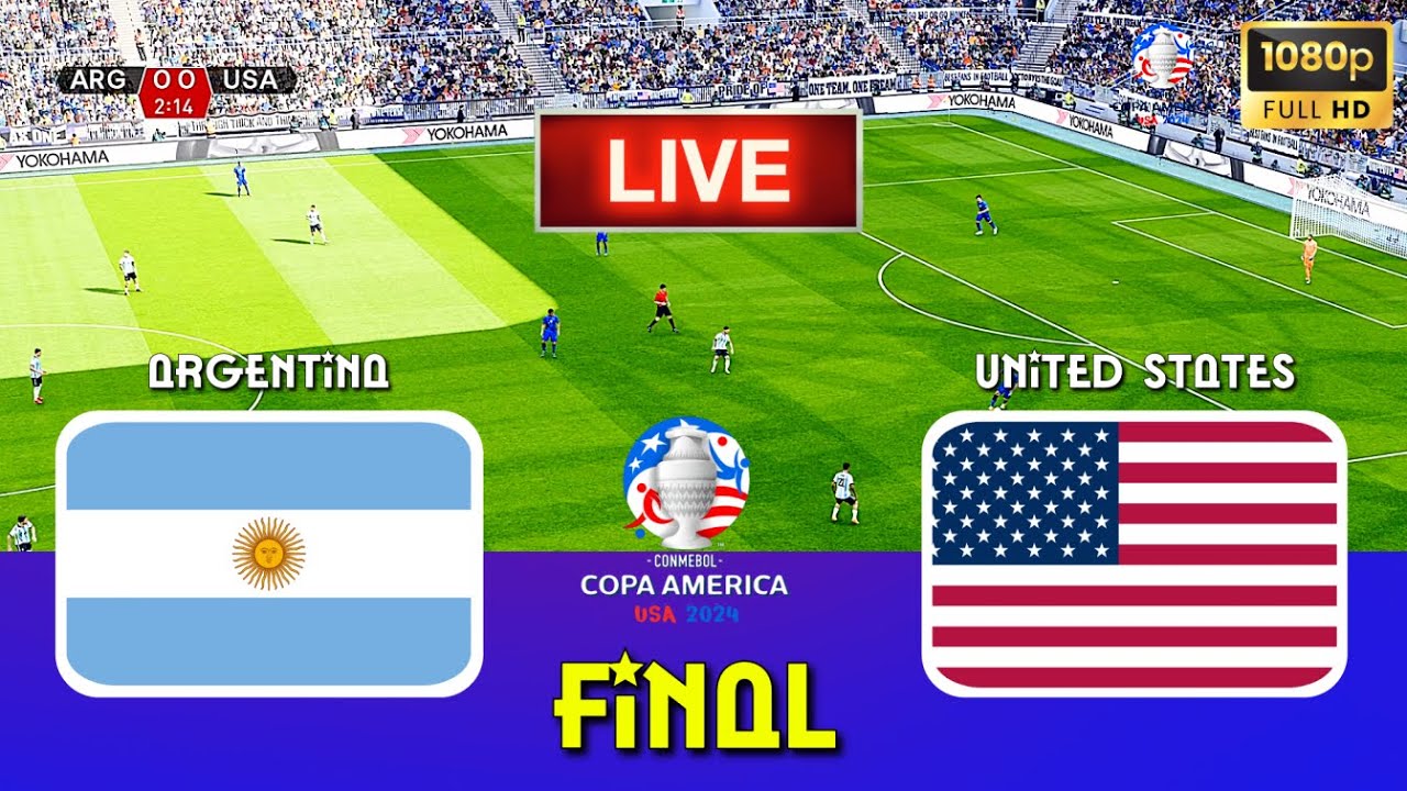 ARGENTINA vs USA - Copa America 2024 Final | Full Match All Goals ...