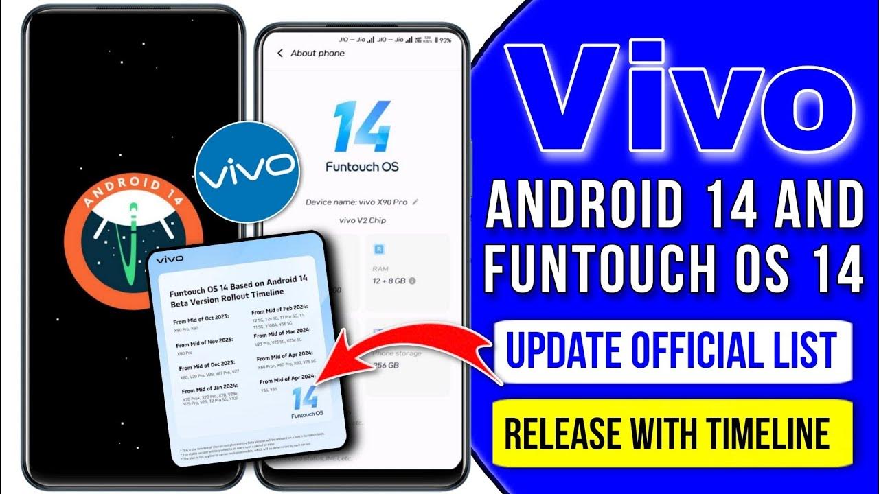 Vivo Android 14 Official List 😍 | Vivo Android 14 Update List | Vivo Funtouch Os 14 Official ...