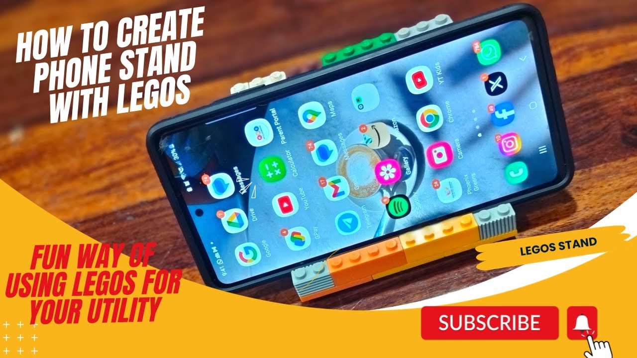 How to make a Phone Stand using Legos - YouTube