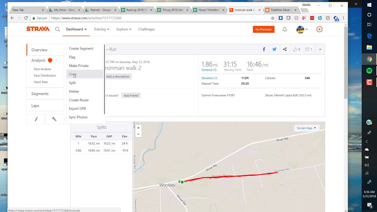 Cropping a Strava Segment - YouTube