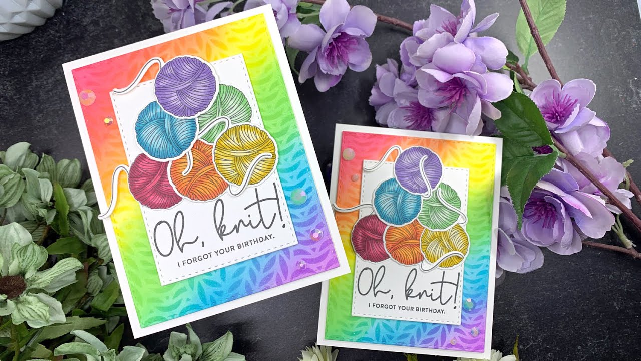 Rainbow of Yarn Birthday Cards | SSS Yarn Love - YouTube