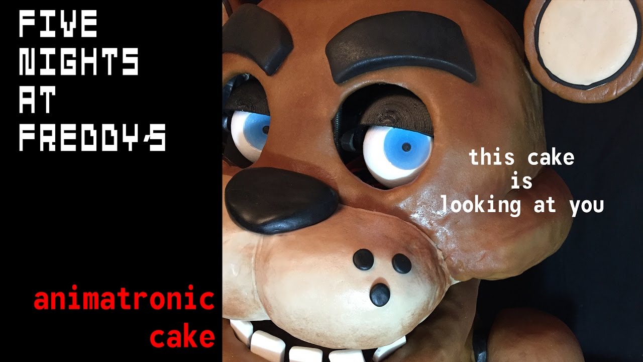 Freddy Fazbear Animatronic Cake - YouTube