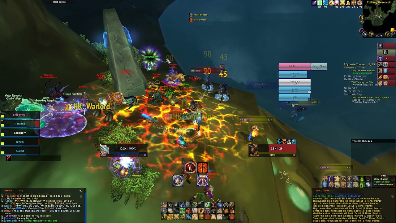 WoW Classic TBC - Coilfang Reservoir Horde Wiped By 3 Baboon Mages ...