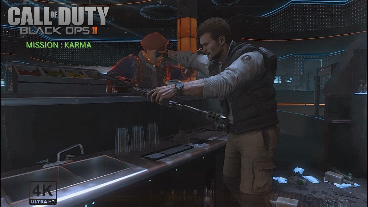 Call Of Duty Black Ops 2 Mission Karma Gameplay - YouTube
