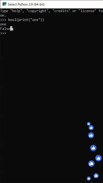 Interview question on bool in python #python3#pythonforbeginners #pythonlearning #python - YouTube