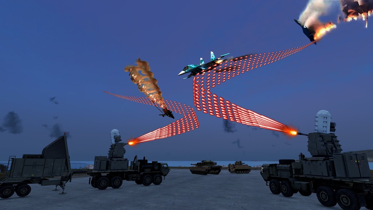 Unbelievable! U.S C-RAM Phalanx CIWS Repels Critical Russian Airstrike ...