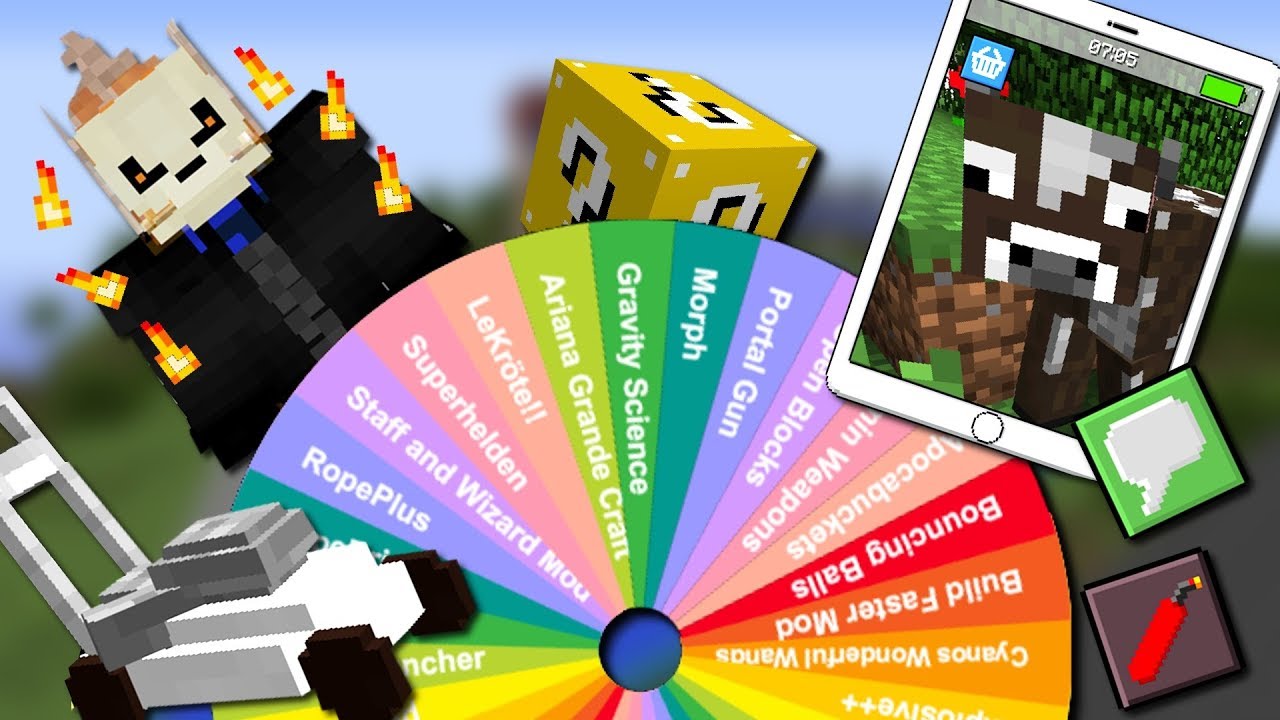 ZUFÄLLIGE MODS mit 150 RÜSTUNGEN!! (Minecraft Mod Roulette) - YouTube