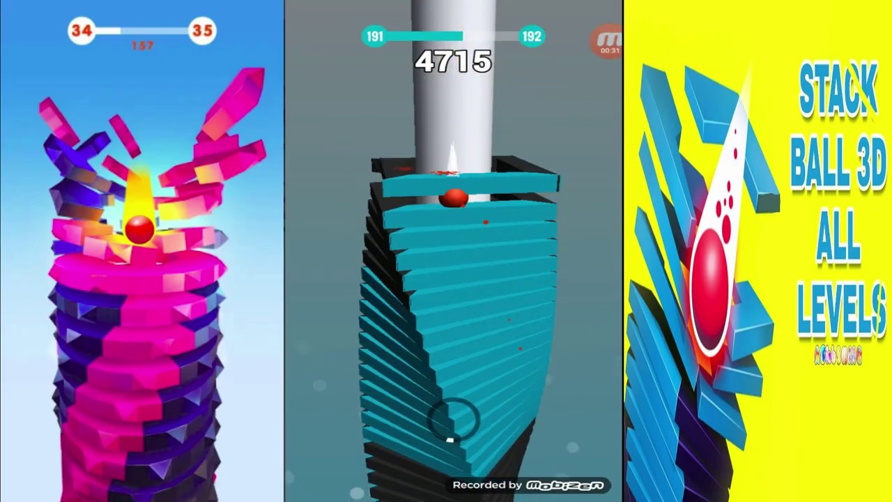 Stack Ball 3D Gameplay Mobile - YouTube