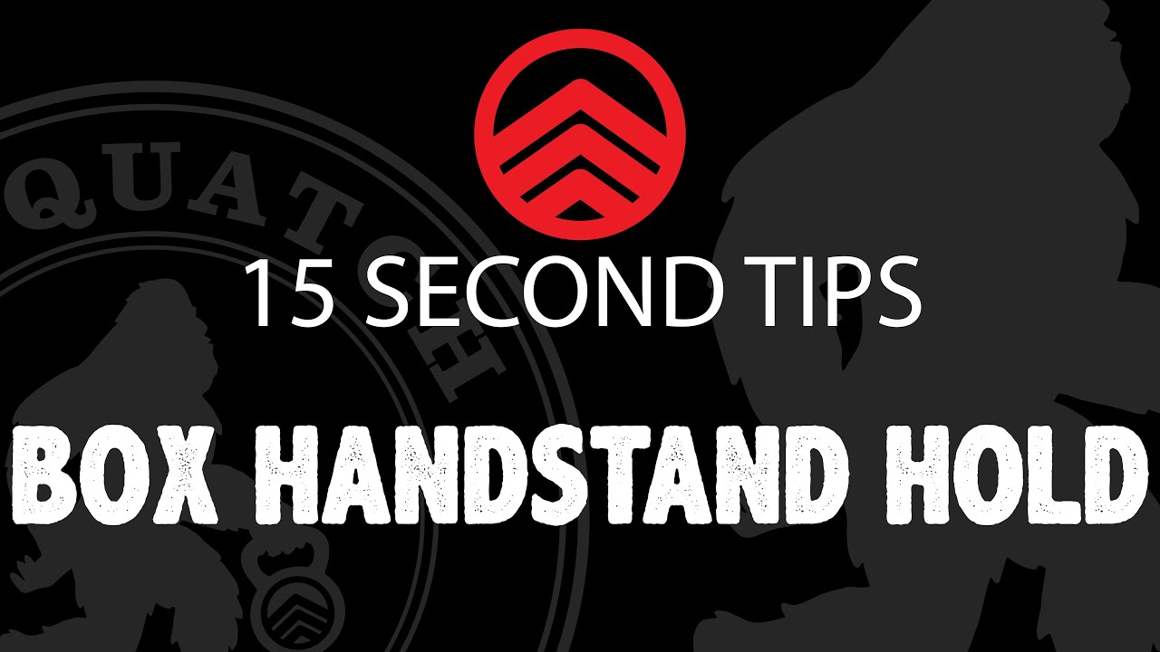 15 Second Tips: Box Handstand Hold - YouTube