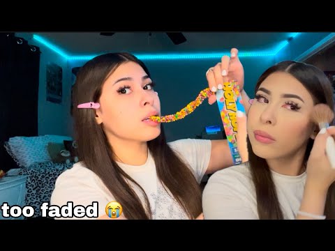 doing my makeup high af off edibles 🍃 - YouTube