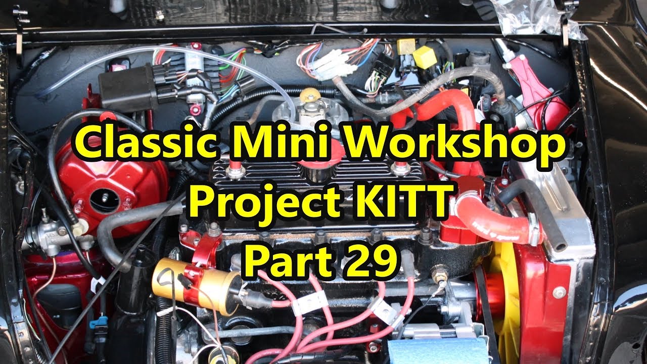 Classic Mini Workshop - Project KITT Pt. 29 - Dent fixed, engine ready ...