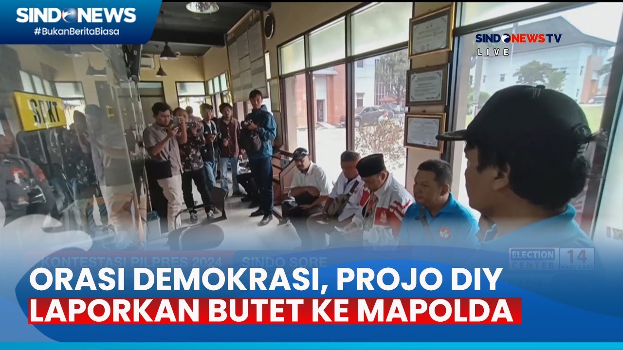 Orasi Demokrasi, Projo DIY Laporkan Butet ke Mapolda DIY - YouTube