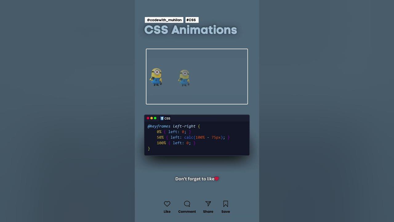 Css Animations Codewith Muhilan Css Coding Youtube