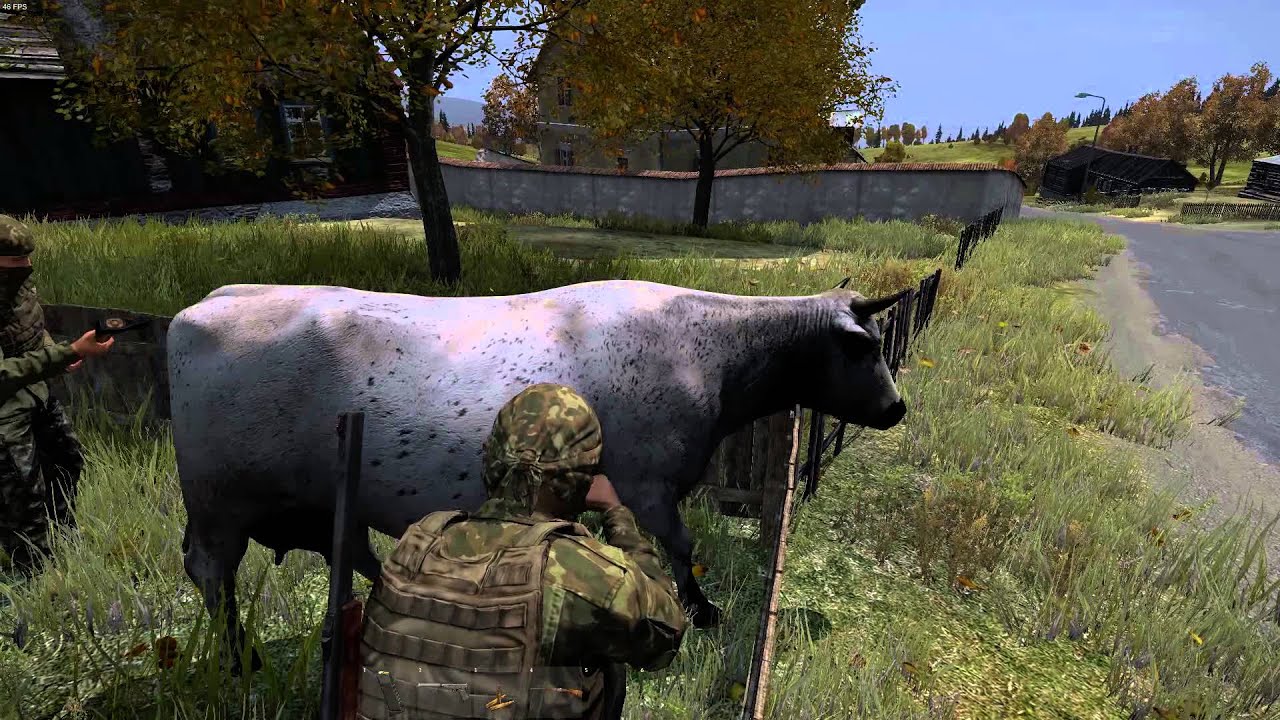 How to kill a cow in Dayz - YouTube