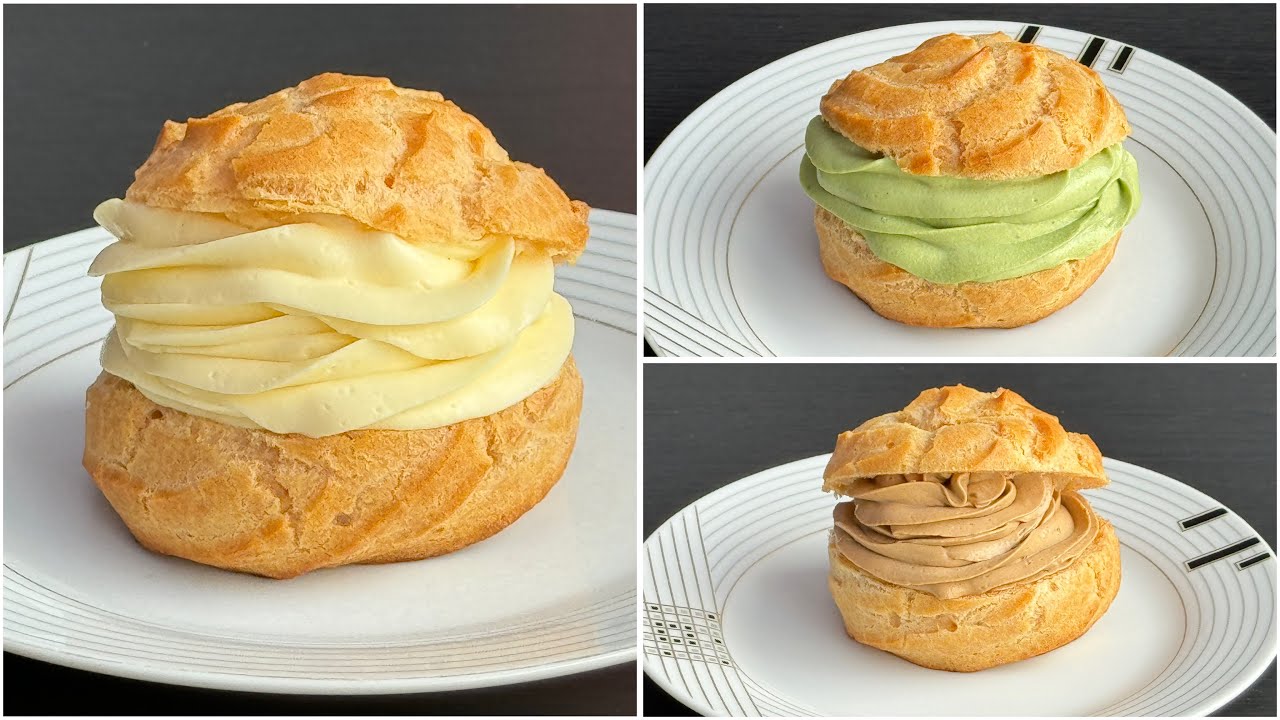 Milk bun, kue sus, bombolini, aneka roti, semua pakai cream ini rasanya ...