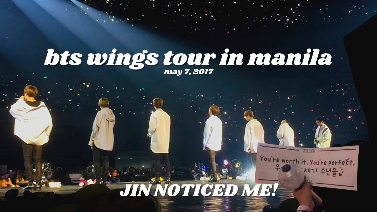 2017 BTS Wings Tour in Manila | JIN NOTICED ME! | CONCERT VIP BARRICADE ...