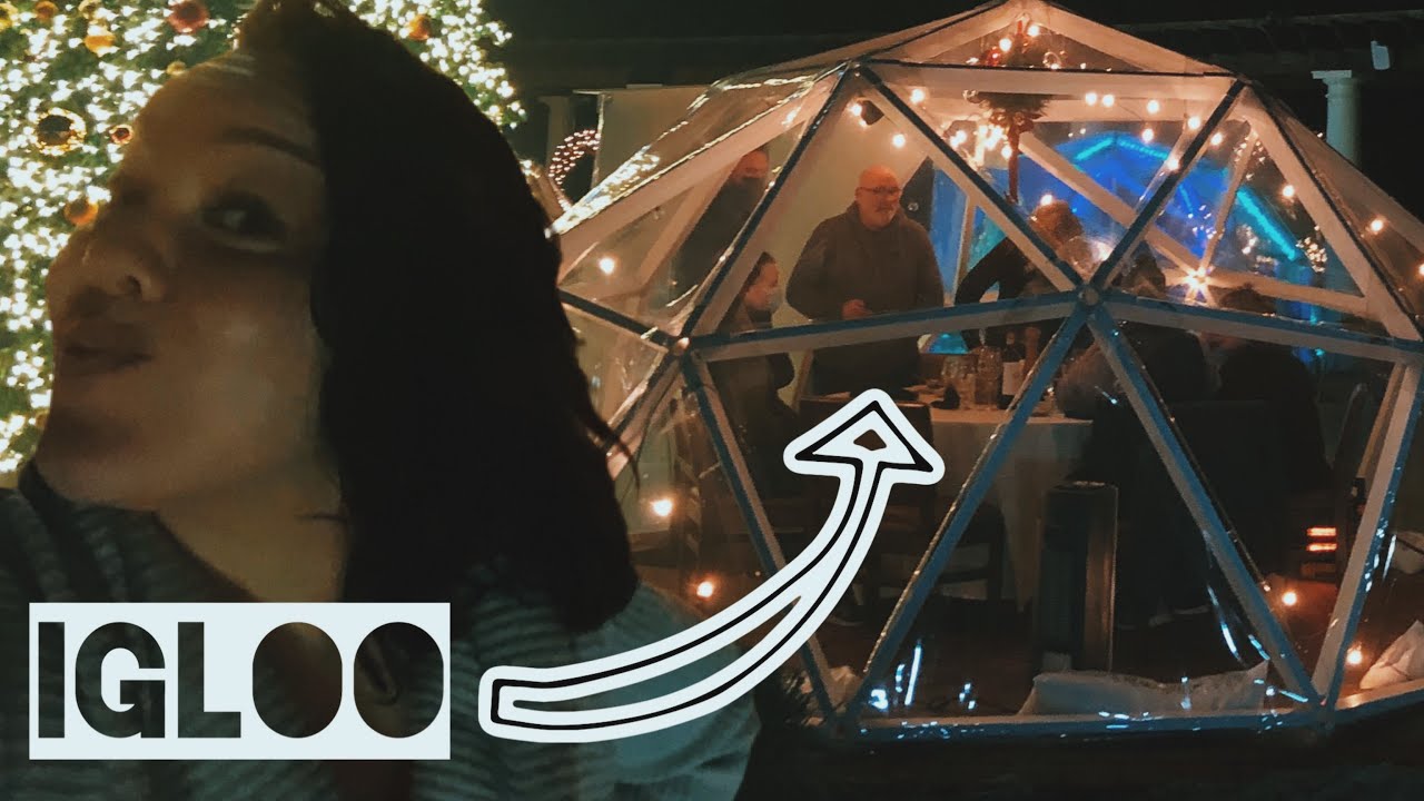 Eating in an Igloo | Winter Outdoor Dining - YouTube