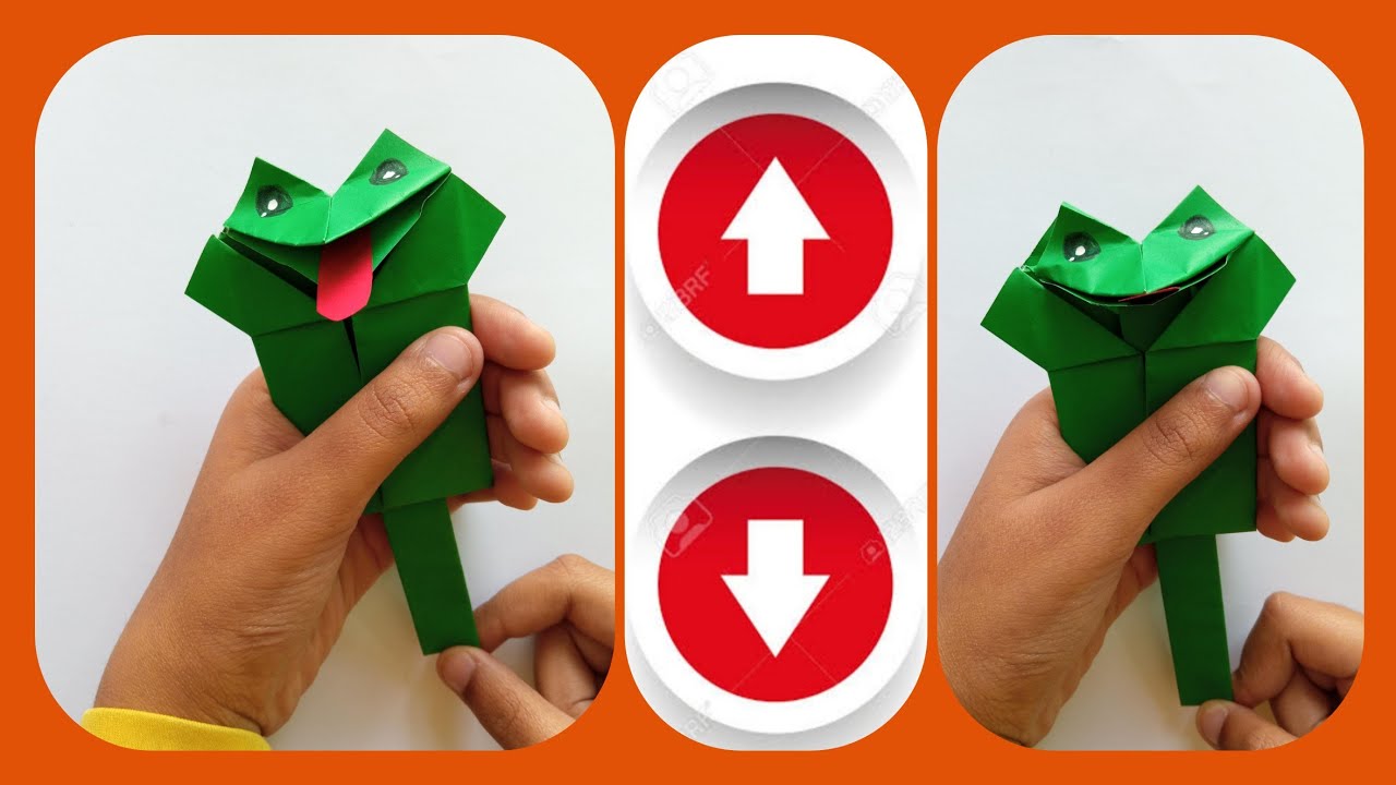 Crazy frog 🐸 Moving paper toy | Easy paper craft, - YouTube