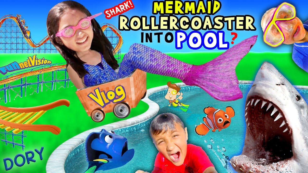 POOL ROLLER COASTER ! FVAqua Adventure Vlog - YouTube