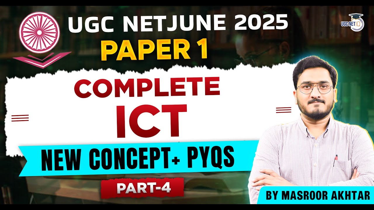 UGC NET June 2025 Paper 1 | UGC NET ICT Paper 1 | Information & Communication Technology | UGC ...