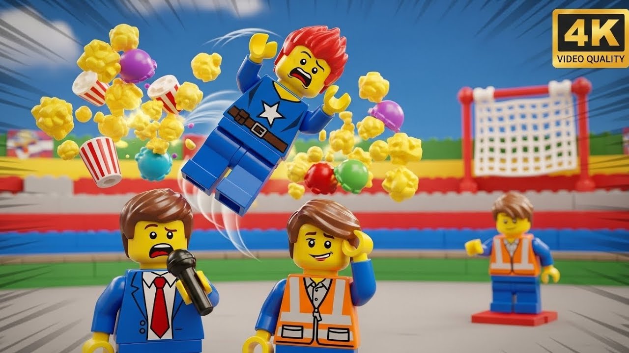 LEGO City Stunt Show: Human Cannonball Misses Net! 💣🤸‍ - YouTube