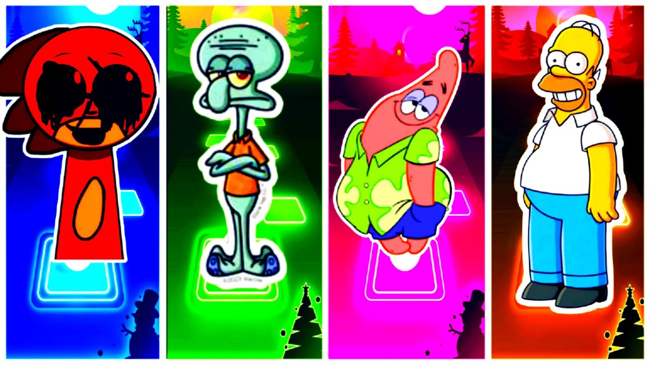 Incredibox Sprunki Animated Intro vs Squidward vs Patrick vs Homer ...