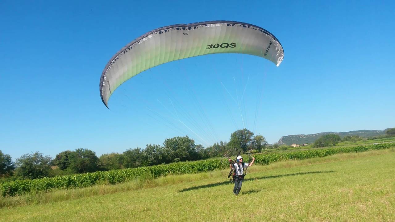 Electric Paramotor training take off at Aeronature.com - YouTube