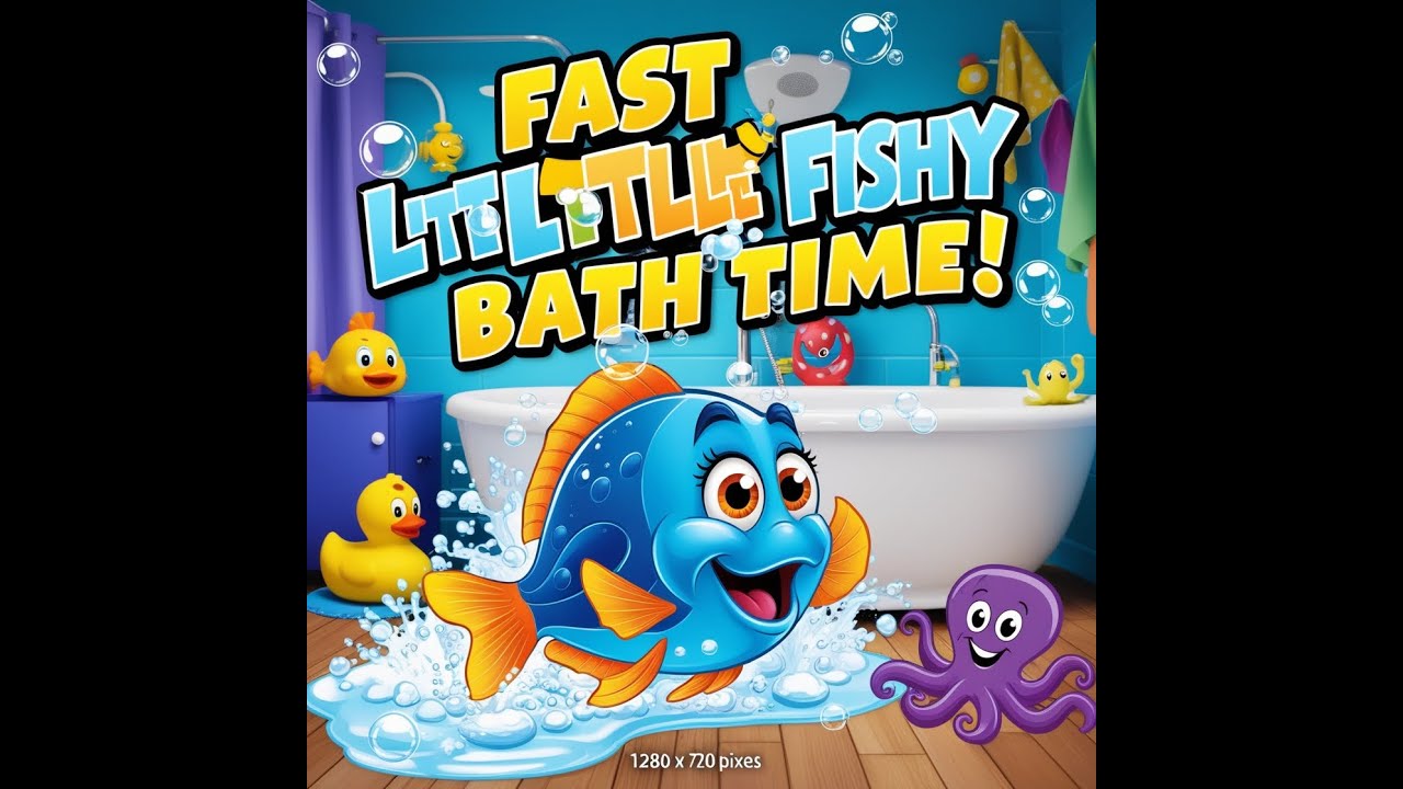 Fast Little Fishy Bath Time! 🐟 | Joyful kids Nursery Rhymes & Kids ...