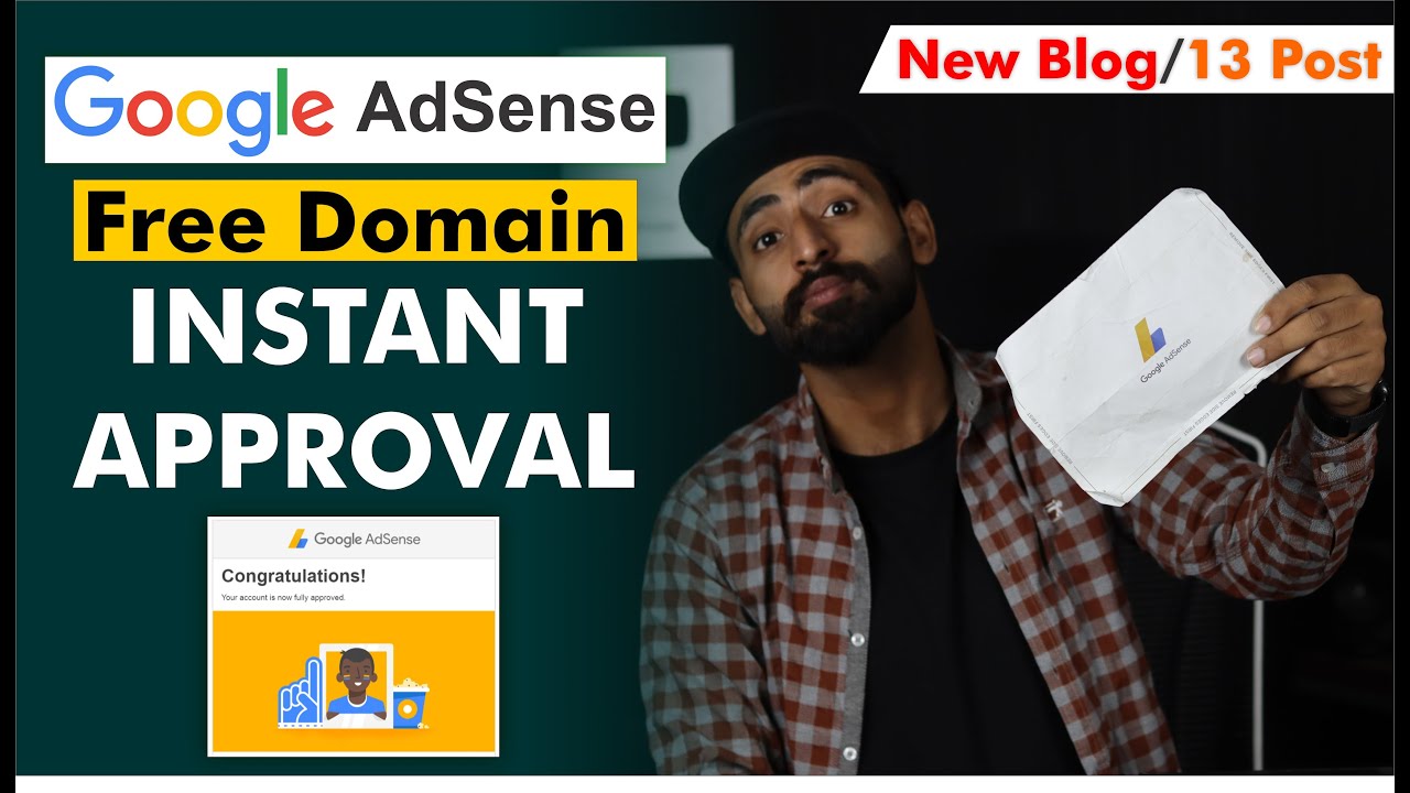 Instant Google AdSense Approval on FREE DOMAIN || AdSense Approval Tips - YouTube