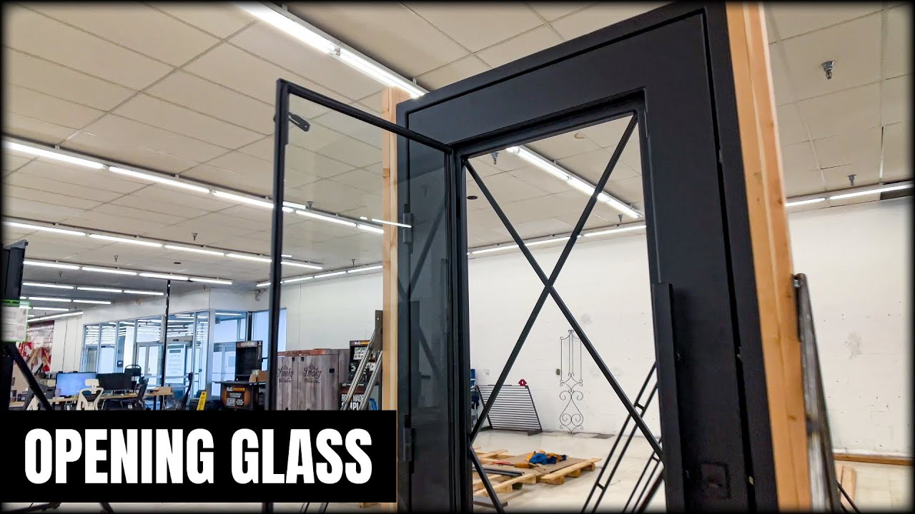 Upgrade Your Entryway: Door with Built-in Opening Glass! - YouTube