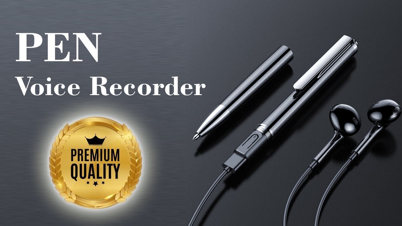 Technoview Digital Pen Voice Recorder Spy Hidden Wireless Voice Audio ...