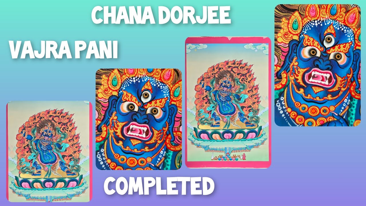 Completed thangka Chana Dorjee.short history of vajra pani @wodzer4253 ...