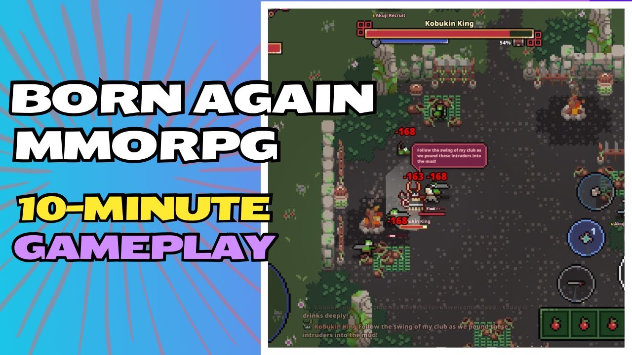 Born Again Online MMORPG - 10 Minute Mobile Gameplay - YouTube