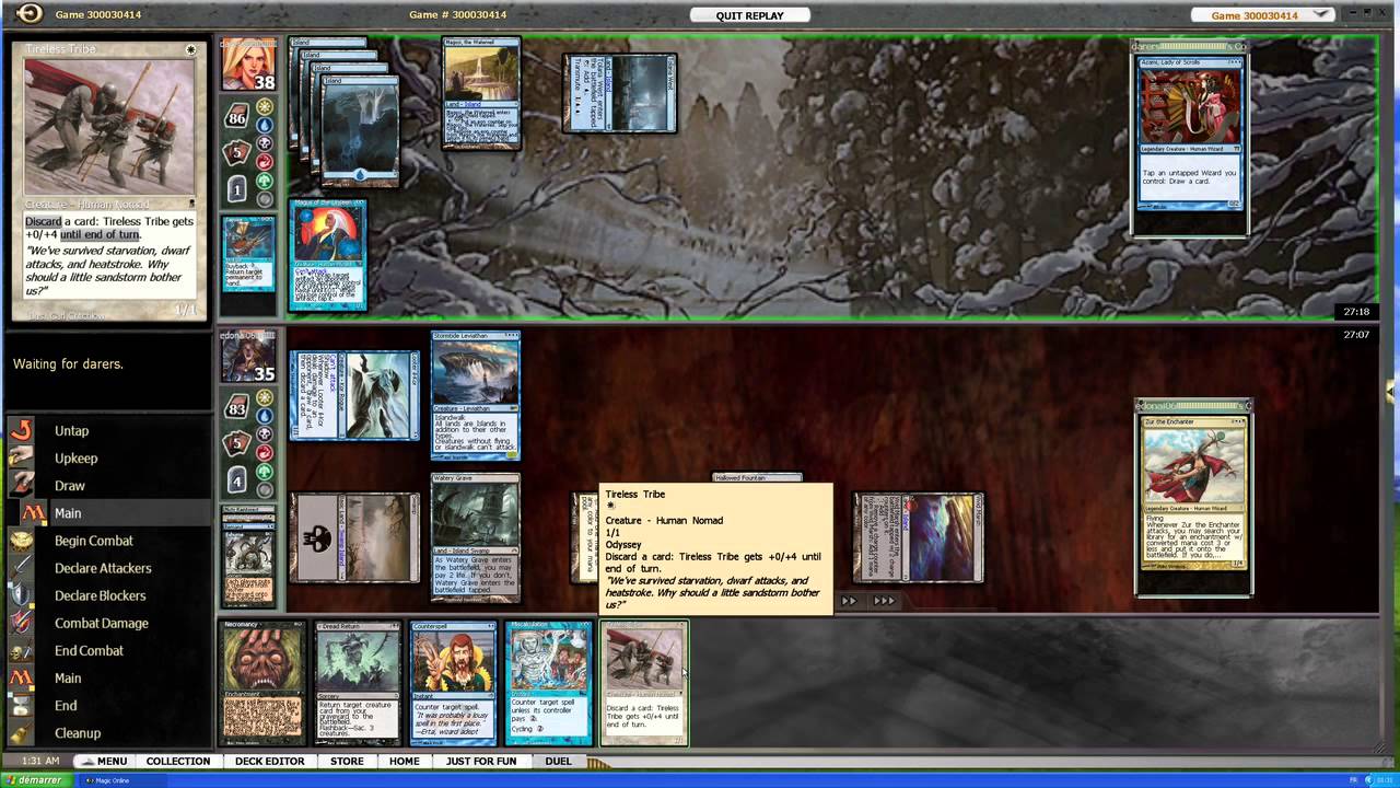 EDH Zur Reanimator Vs Azami, Lady of Scrolls - YouTube