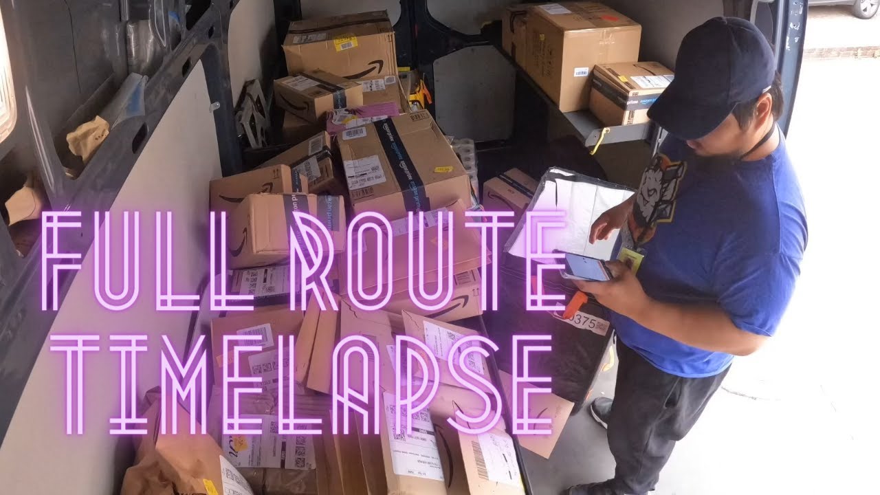 Amazon Full Route Timelapse | Amazon Delivery UK DSP 2022: Day 29 - YouTube