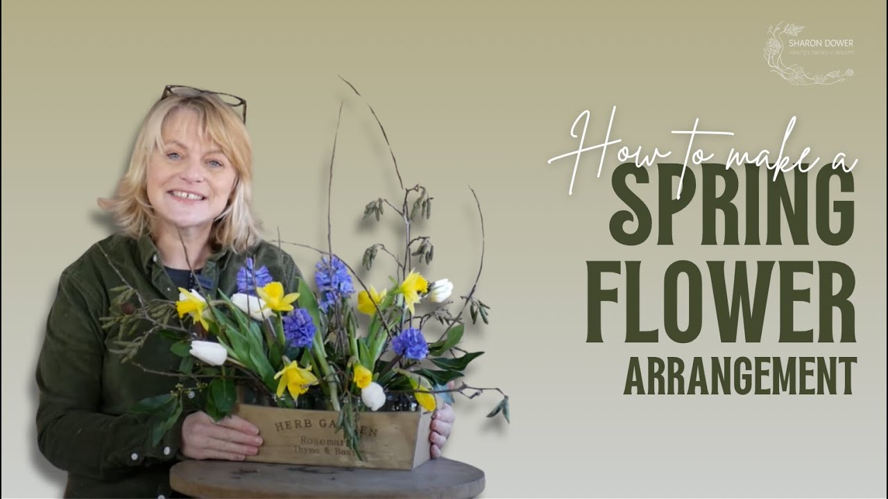 How to Create a Spring Flower Arrangement with Tulips & Daffodils💐Easy ...