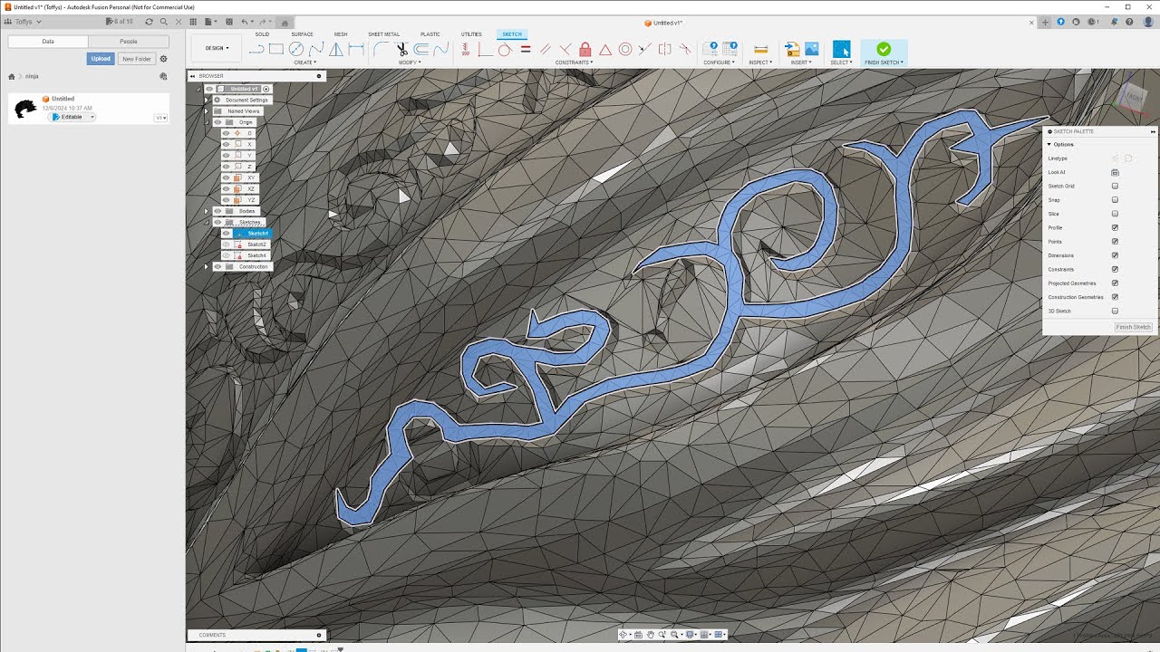 Fusion 360 - How to quickproject features off objects to sketches - YouTube
