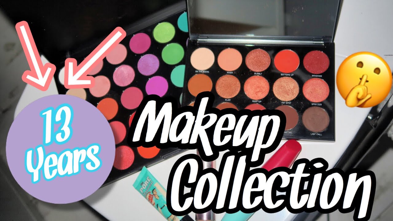 MAKEUP COLLECTION OF A 13 YEAR OLD! - YouTube