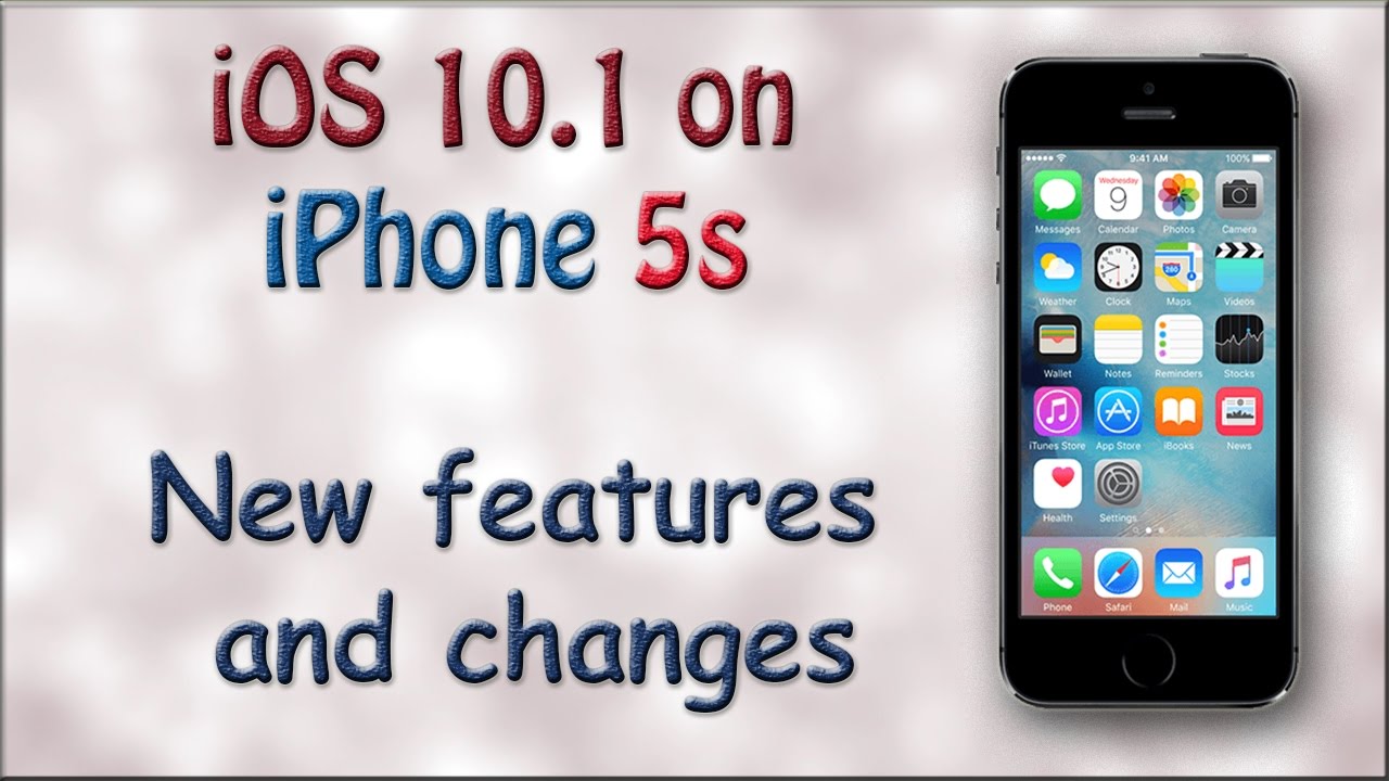 iPhone 5S || iOS 10.1 Beta 1 Review || New features || and changes ...