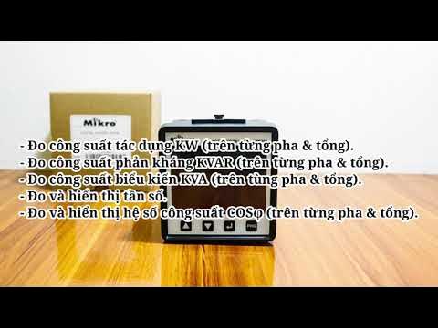 #8 Đồng hồ đo công suất đa năng DPM380-415AD và DPM380B-415AD hãng MIKRO. - YouTube